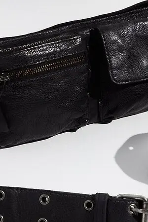 Free People Wade Leather Sling Bag