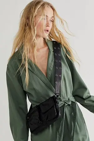 Free People Wade Leather Sling Bag