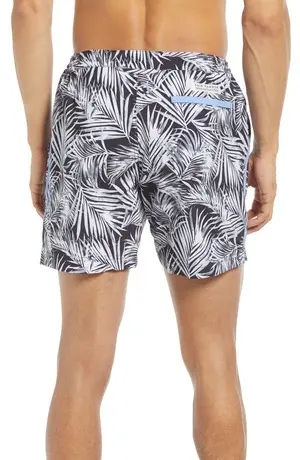FAIR HARBOR The Sextant Swim Trunks - White Leaves
