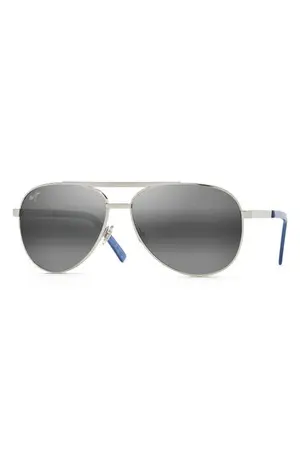 Maui Jim Seacliff 61mm Polarized Aviator Sunglasses