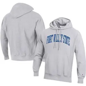 Champion Fort Valley State Wildcats Tall Arch Pullover Hoodie - Gray