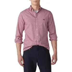 Rodd & Gunn Oxford Bayshore Gingham Sports Fit Shirt Claret