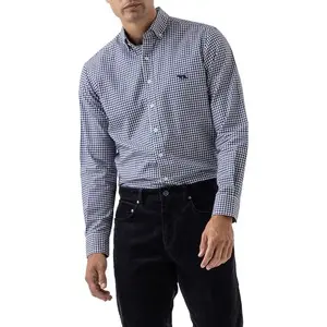 Rodd & Gunn Oxford Bayshore Gingham Sports Fit Shirt Snow