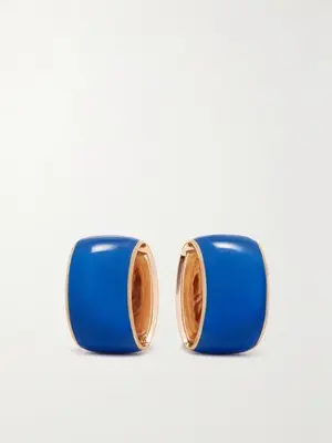 SABBADINI Tokyo 18-karat Bronze And Lacquer Clip-on Earrings