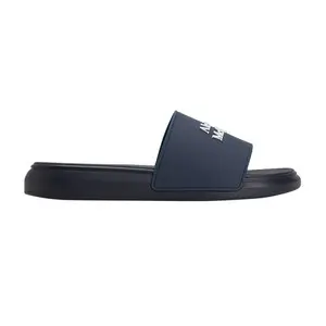 Alexander McQueen Logo Slides - Navy White