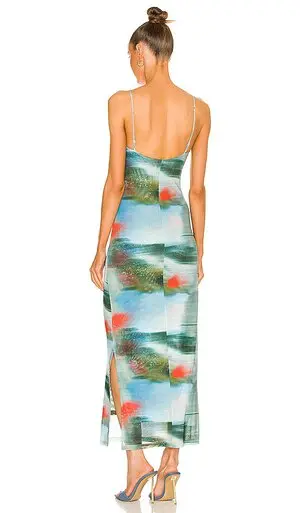 Miaou Thais Abstract Print Dress