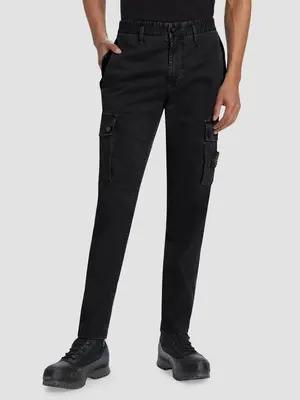 Stone Island Broken Twill Cotton Trousers