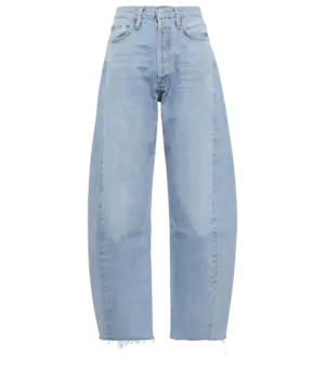 AGOLDE Luna High-rise Barrel-leg Jeans - Blue
