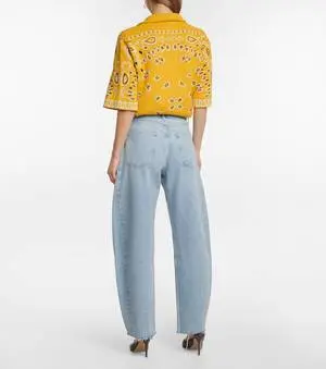 AGOLDE Luna High-rise Barrel-leg Jeans - Blue