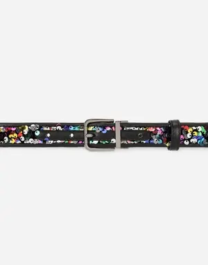 Dolce & Gabbana Multi-colored Sequined Belt