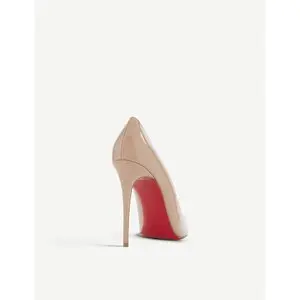 CHRISTIAN LOUBOUTIN Kate 100 Patent Leather Courts - Nude 6248