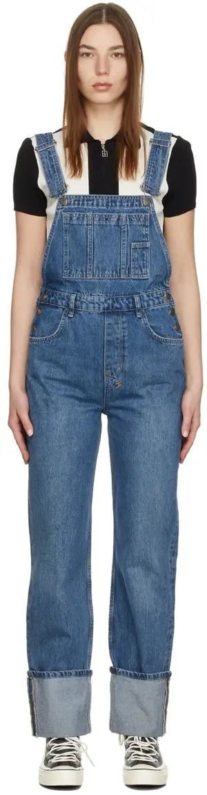 Ksubi Ksubi Blue Close Call Overalls - Recall