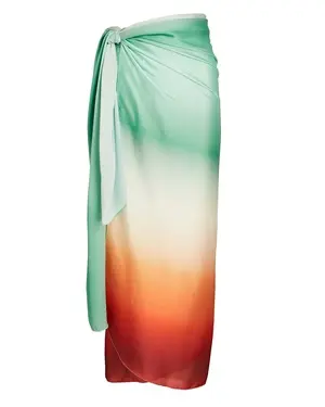 FE NOEL Ombré Satin Sarong - Multi