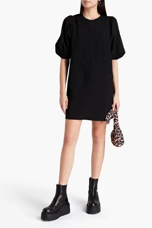 GANNI Crepe Mini Dress
