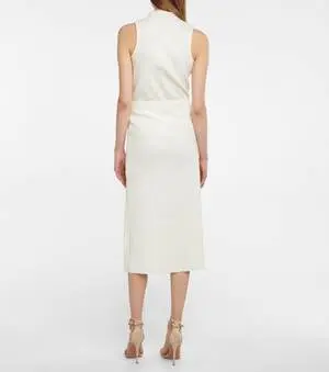 Vince Ribbed-knit Midi Skirt