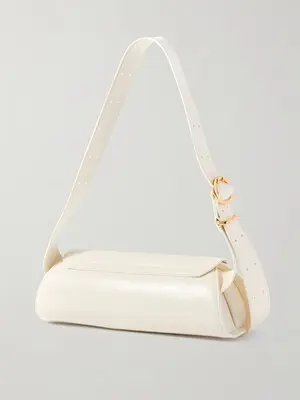 JIL SANDER Cannolo Leather Shoulder Bag - Off-white