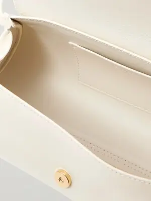 JIL SANDER Cannolo Leather Shoulder Bag - Off-white