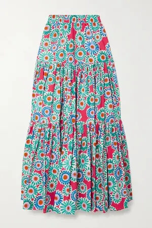 La DoubleJ Big Tiered Maxi Skirt