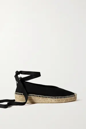 CastaÑer Castañer + Net Sustain Gea Canvas Espadrilles Black
