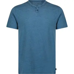 Lucky Brand LUCKY BRAND Venice Button Neck T-Shirt Legion Blue