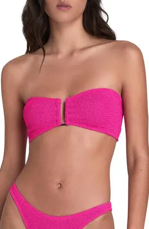 Bond Eye Blake Bandeau Bikini Top Bright Pink