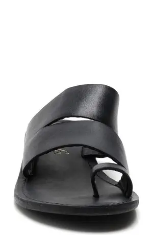Free People Abilene Toe Loop Sandal - Washed Black