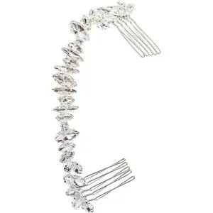 Brides & Hairpins Harlow Crystal Crown Comb - Classic Silver