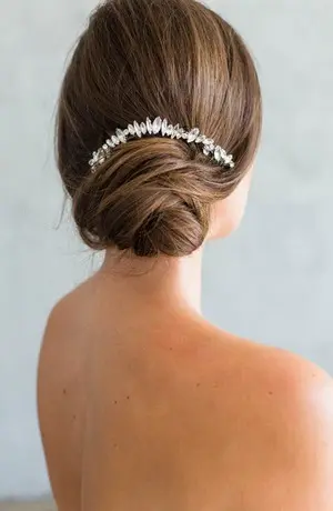 Brides & Hairpins Harlow Crystal Crown Comb - Classic Silver