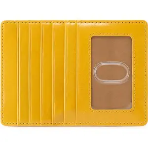 Hobo Euro Slide Leather Credit Card Case - Sunglow