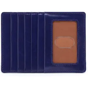 Hobo Euro Slide Leather Credit Card Case - Winter Violet
