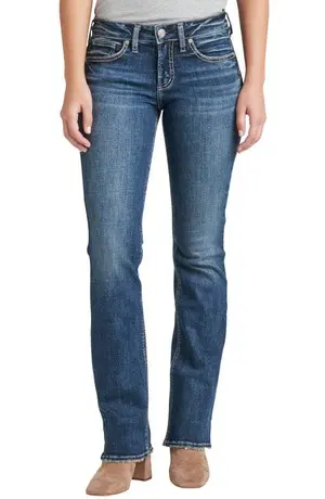 SILVER JEANS CO. Britt Low Rise Slim Bootcut Jeans