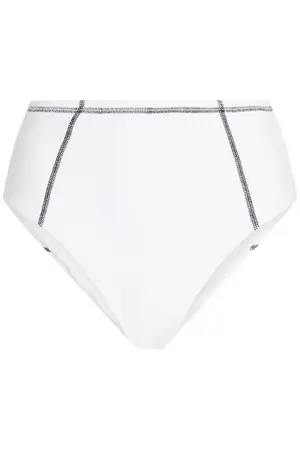 Onia Ella Textured High-rise Bikini Briefs M