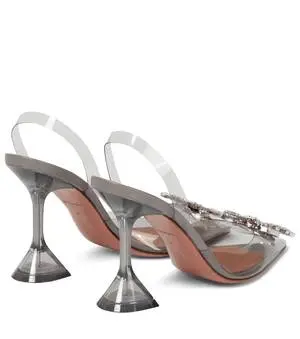 Amina Muaddi Begum Pvc Slingback Pumps