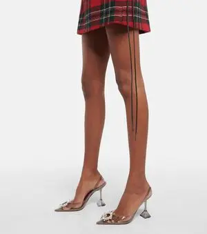 Amina Muaddi Begum Pvc Slingback Pumps