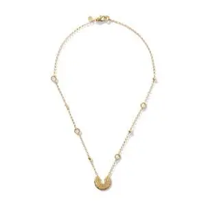 John Hardy Carved Chain Pendant Necklace - Gold