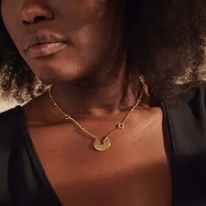 John Hardy Carved Chain Pendant Necklace