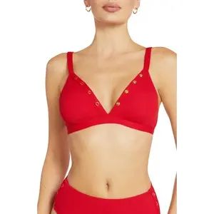 Robin Piccone Robin Piccone Amy Triangle Bikini Top Rhubarb