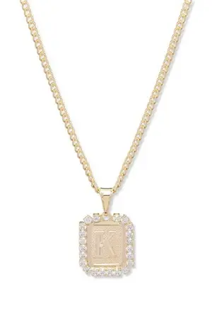 BRACHA Royal Initial Card Necklace