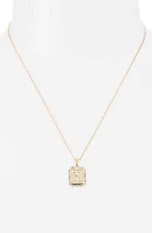 BRACHA Royal Initial Card Necklace