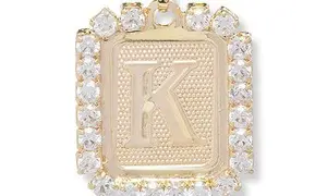 BRACHA Royal Initial Card Necklace