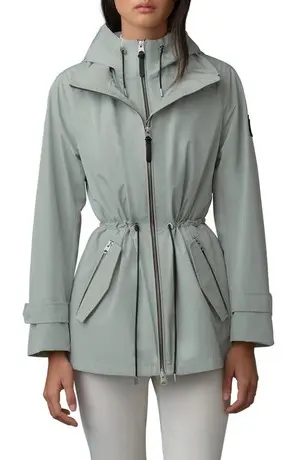 Mackage Melany Hooded Rain Jacket - Jade