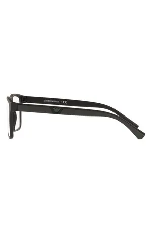 Emporio Armani Rectangular Eyeglasses - Black