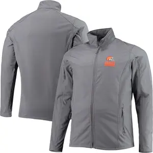 DUNBROOKE Cleveland Browns Big & Tall Sonoma Softshell Full-zip Jacket - Gray