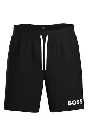 BOSS Ease Pajama Shorts Black