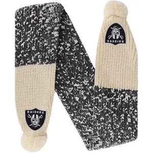 FOCO Las Vegas Raiders Confetti Scarf With Pom