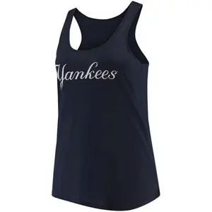 SOFT AS A GRAPE New York Yankees Racerback Tank Top - Navy