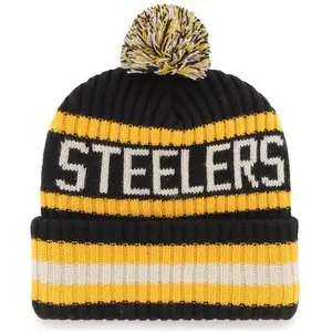 '47 Pittsburgh Steelers Bering Cuffed Knit Hat With Pom
