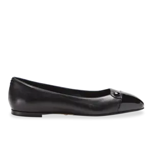 Sarah Flint Sacchetto Ballet Flat - Black Nappa And Patent