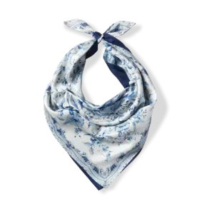 Sarah Flint Reversible Face Scarf Blue