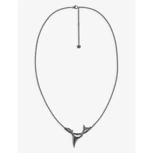 SHAUN LEANE Rose Thorn Pendant Necklace - Black Rhodium